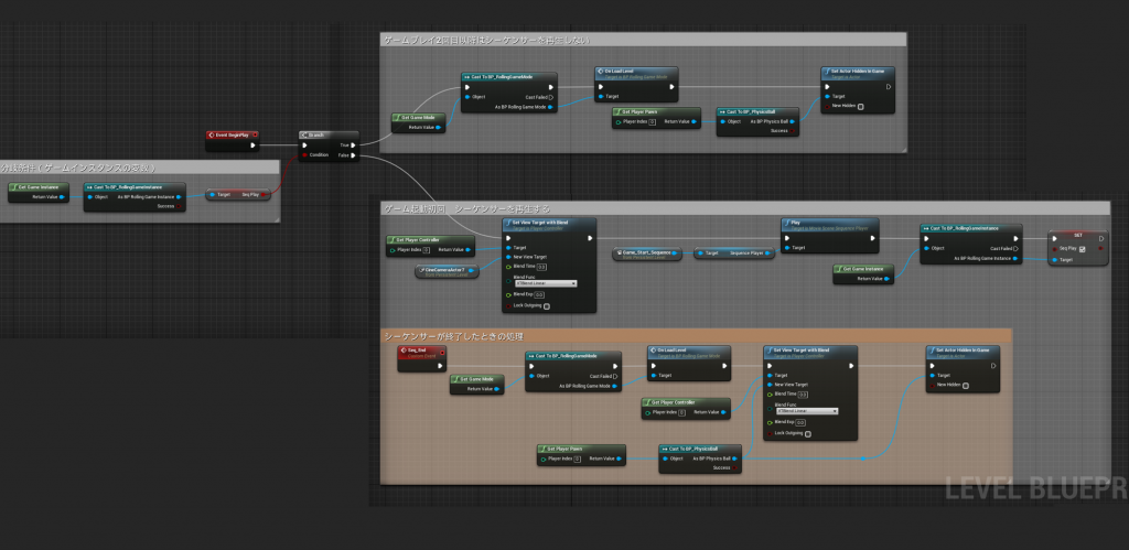 [UE4] ゲーム開始時にプレイアブルになる前にシーケンサーを再生する｜株式会社ヒストリア