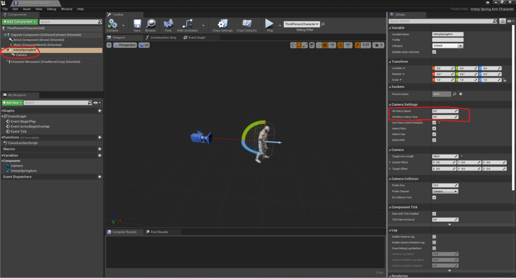 [UE4] SpringArmComponentで制御しているカメラを滑らかに動かす｜株式会社ヒストリア